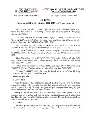 KE HOACH KIEM TRA CUOI HOC KY i NAM HOC2022 2023 (THAM KHAO)