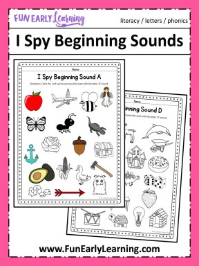 I spy beginning sounds worksheets - Tài liệu text