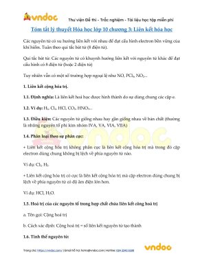 tom tat ly thuyet hoa 10 chuong 3 lien ket hoa hoc