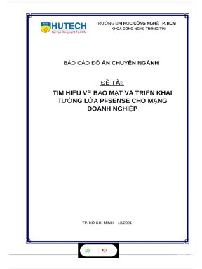 TÌM HI u v b o m t và TRI n KHAI h ể ề ả ậ ể ệ THỐNG TƯỜNG lửa PFSENSE ...