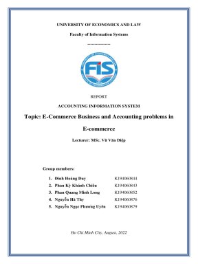Tiểu luận report accounting information system e commerce business and ...