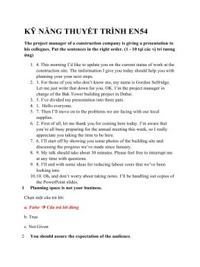 Đáp án kỹ NĂNG THUYẾT TRÌNH EN54 EHOU