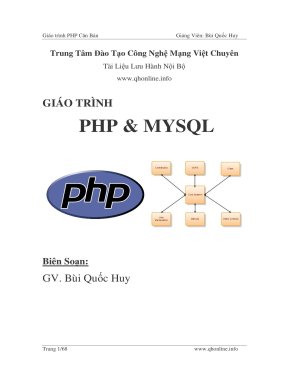 Giáo trình PHP MySQL