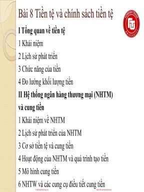 ktvm kinh te vi mo 1 pham xuan truong 8 slide tien te va chinh sach tien te cuuduongthancong com
