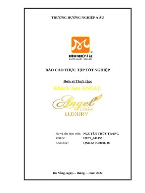 123doc bao cao thuc tap tot nghiep truong huong nghiep a au tai khach san angel