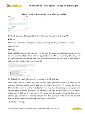 goi y cau hoi tu luan mo dun 3 mon khoa hoc tu nhien thcs