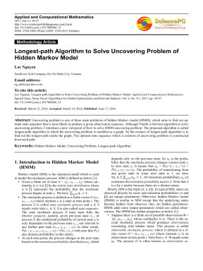 Longest-path Algorithm to Solve Uncovering Problem of Hidden Markov Model
