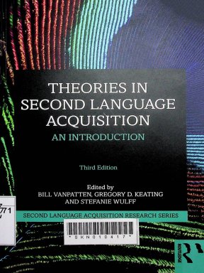 Theories in second language acquisition an introduction