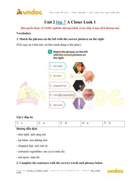 Unit 2 lớp 7 a closer look 1 vndoc com