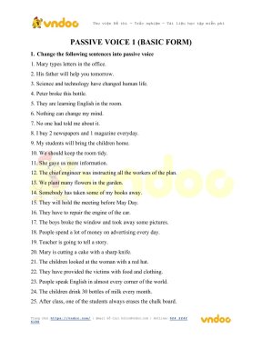 PASSIVE VOICE 1 (BASIC FORM) vndoc com