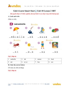 Giải i learn smart start 2 unit 10 lesson 2 SBT vndoc com