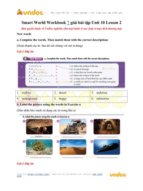 Smart world workbook 7 giải bài tập unit 10 lesson 2 vndoc com