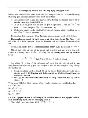Khái Niệm Độ Bất Bão Hòa K Và Ứng Dụng Trong Giải Toán