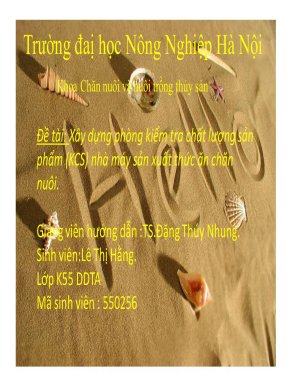 Báo Cáo Đề tài: Xây dựng phòng kiểm tra chất lượng sản phẩm (KCS) nhà ...