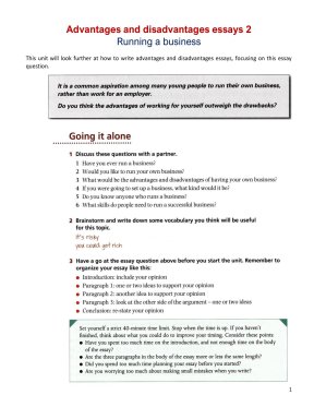 Cách viết Advantages and disadvantages essays 2
