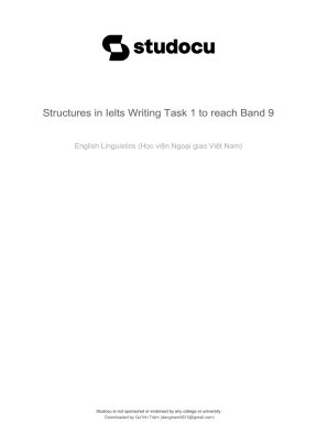 Structures in ielts writing task 1 to reach band 9