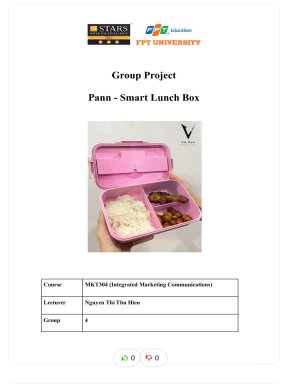 Group project pann smart lunch box