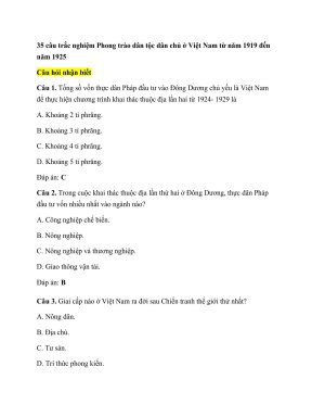 35 cau trac nghiem lich su 12 bai 12 co dap an