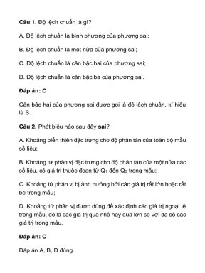 15 cau trac nghiem cac so dac trung do muc do phan tan cua mau so lieu chan troi sang tao co dap ...