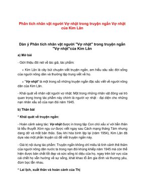 Top 50 bai phan tich nhan vat nguoi vo nhat trong truyen ngan vo nhat cua kim lan