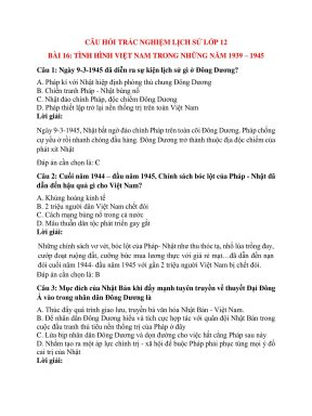 157 cau trac nghiem lich su 12 bai 16 co dap an phong trao giai phong dan toc va tong khoi nghia ...