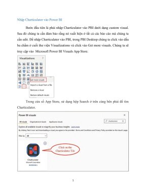 Hướng dẫn sử dụng Charticulator: Phần 1: Nhập Charticulator vào Power BI