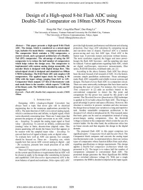Design of a high speed 8 bit flash adc using double tail comparator on ...