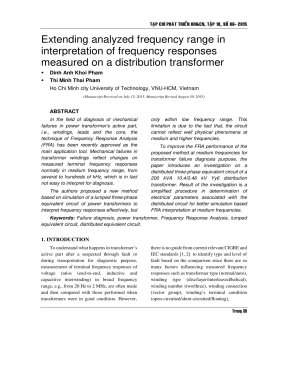 Mở rộng dải tần số được phân tích để diễn giải các đáp ứng tần số được đo trên máy biến áp phân phối