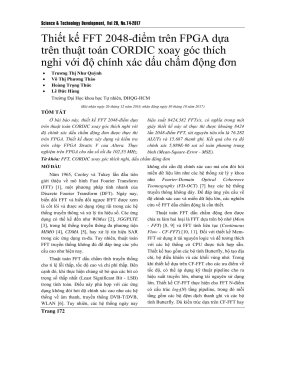 An fpga based single precision floating point 2048 points fft implementation based on adaptive angle