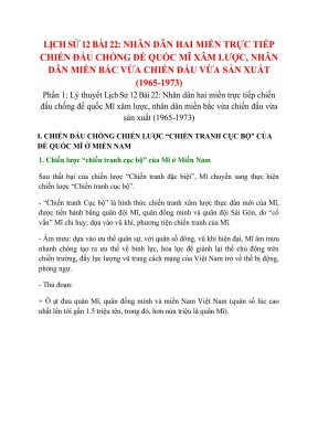 Ly thuyet lich su 12 bai 22 moi 2023 116 cau trac nghiem nhan dan hai mien truc tiep chien dau ...