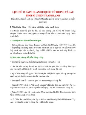 Ly thuyet lich su 12 bai 9 moi 2023 72 cau trac nghiem quan he quoc te trong va sau thoi ki ...