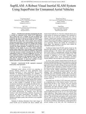 Supslam a robust visual inertial slam system using superpoint for unmanned aerial vehicles