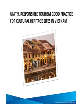 Lecture responsible tourism unit 9 responsible tourism good practice ...