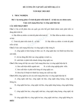 Truong thpt yen dung so 2 de cuong on tap giua ki mon dia li 11 1 7db52 ...