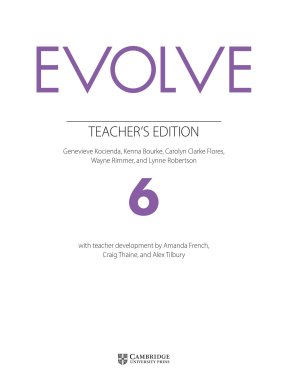 Evolve 6 teachers edition