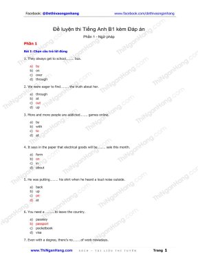 De luyen thi tieng anh b1 kem dap an phan 1 ngu phap