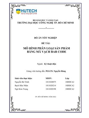 Mô hình phân loại sản phẩm bằng mã vạch bar code