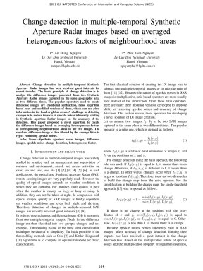 Change detection in multiple temporal synthetic aperture radar images based on averaged ...