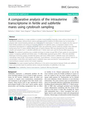 A comparative analysis of the intrauterine transcriptome in fertile and ...