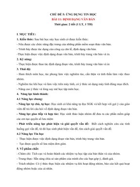 Bai 11 dinh dang van ban hoai niem