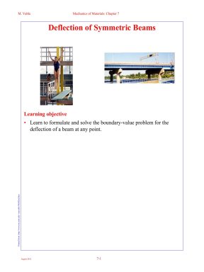 Lecture mechanics of materials chapter 7 deflection of symmetric beams