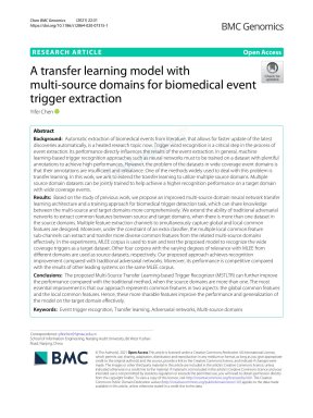 A transfer learning model with multi source domains for biomedical event trigger extraction