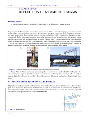 Lecture mechanics of materials chapter seven deflection of symmetric beams