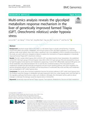 Multi omics analysis reveals the glycolipid metabolism response mechanism in the liver of