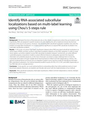 Identify rna associated subcellular localizations based on multi label ...