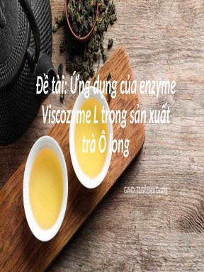 Ứng dụng của enzyme viscozyme l trong sản xuất trà ô long