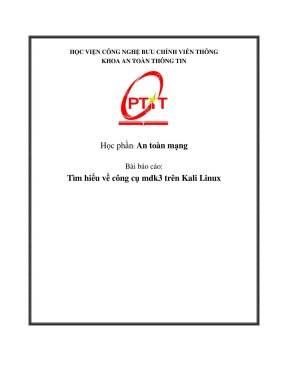 Tìm hiểu về công cụ mdk3 trên kali linux