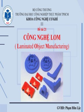 Công nghệ lom ( laminated object manufacturing)