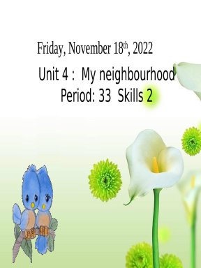 Unit 4 my neighbourhood lesson 6 skills 2