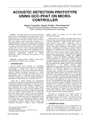 Acoustic detection prototype using gcc phat on microcontroller